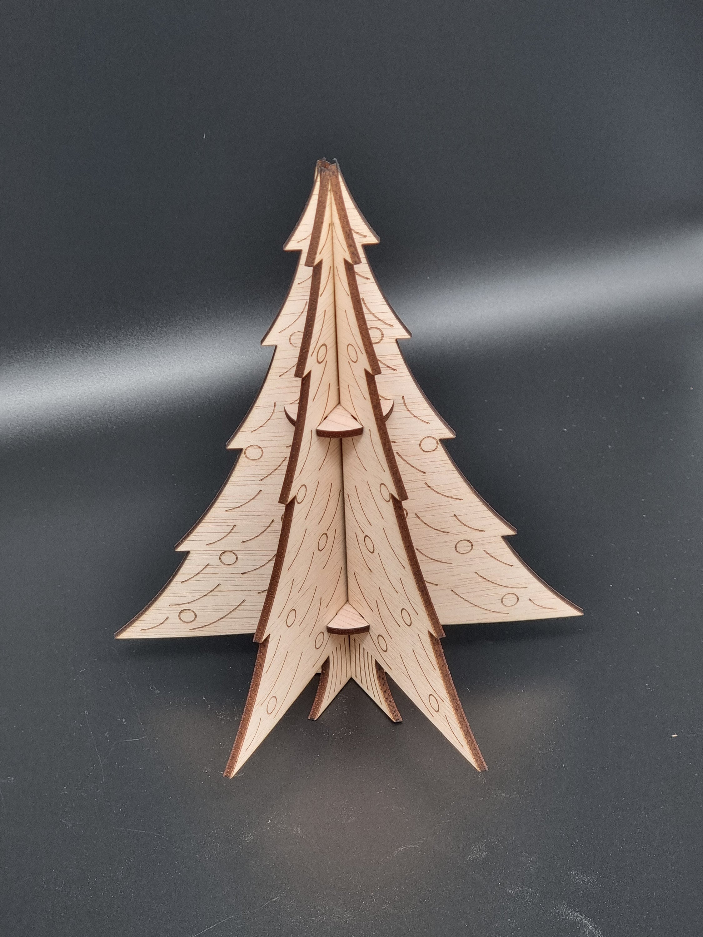 3d Christmas Tree, Dxf and Lightburn File Included for Diy Cnc or ...