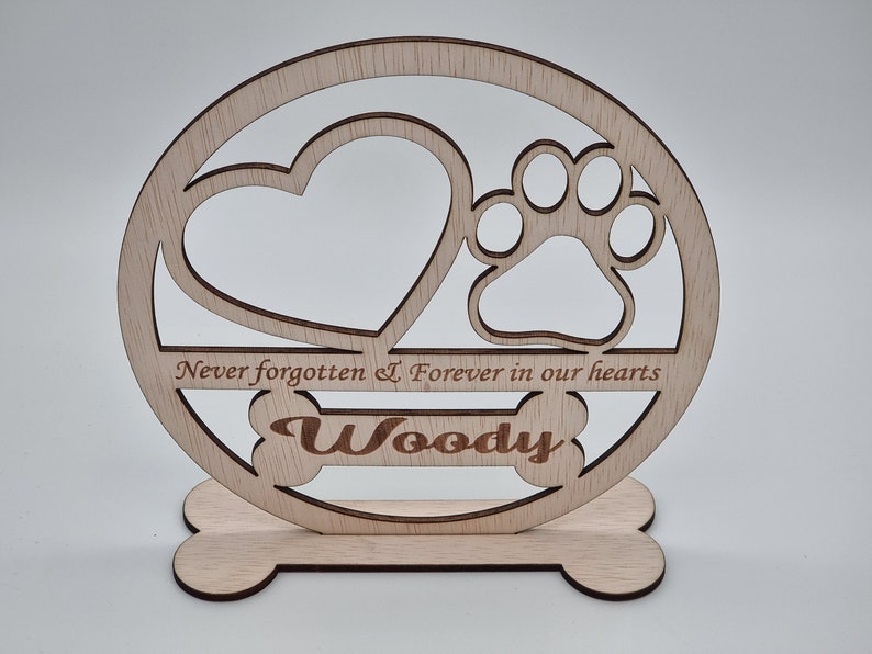 Dog Memorial, Never Forgotten, Dxf, for DIY Lasercut, Vector File. - Etsy