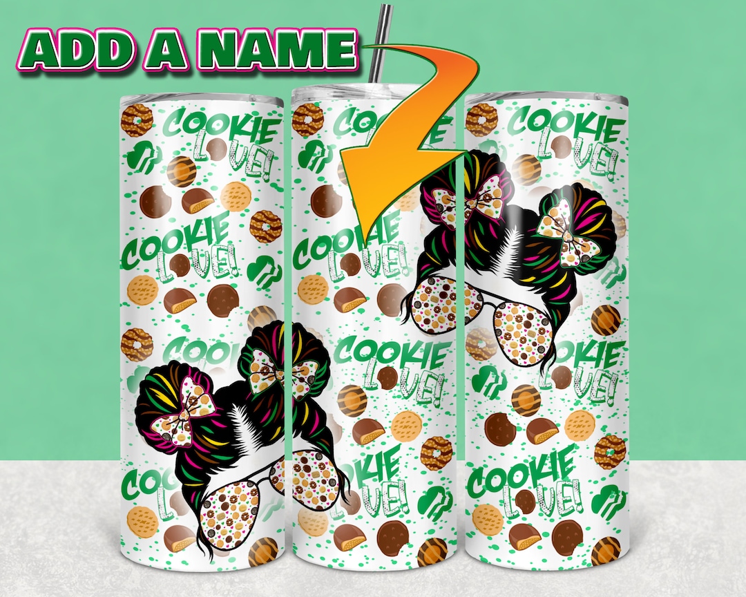 Girl Scouts Cookie Love Mom, Daughter, Girl, Dad, Son, Boy 20oz Tumbler ...