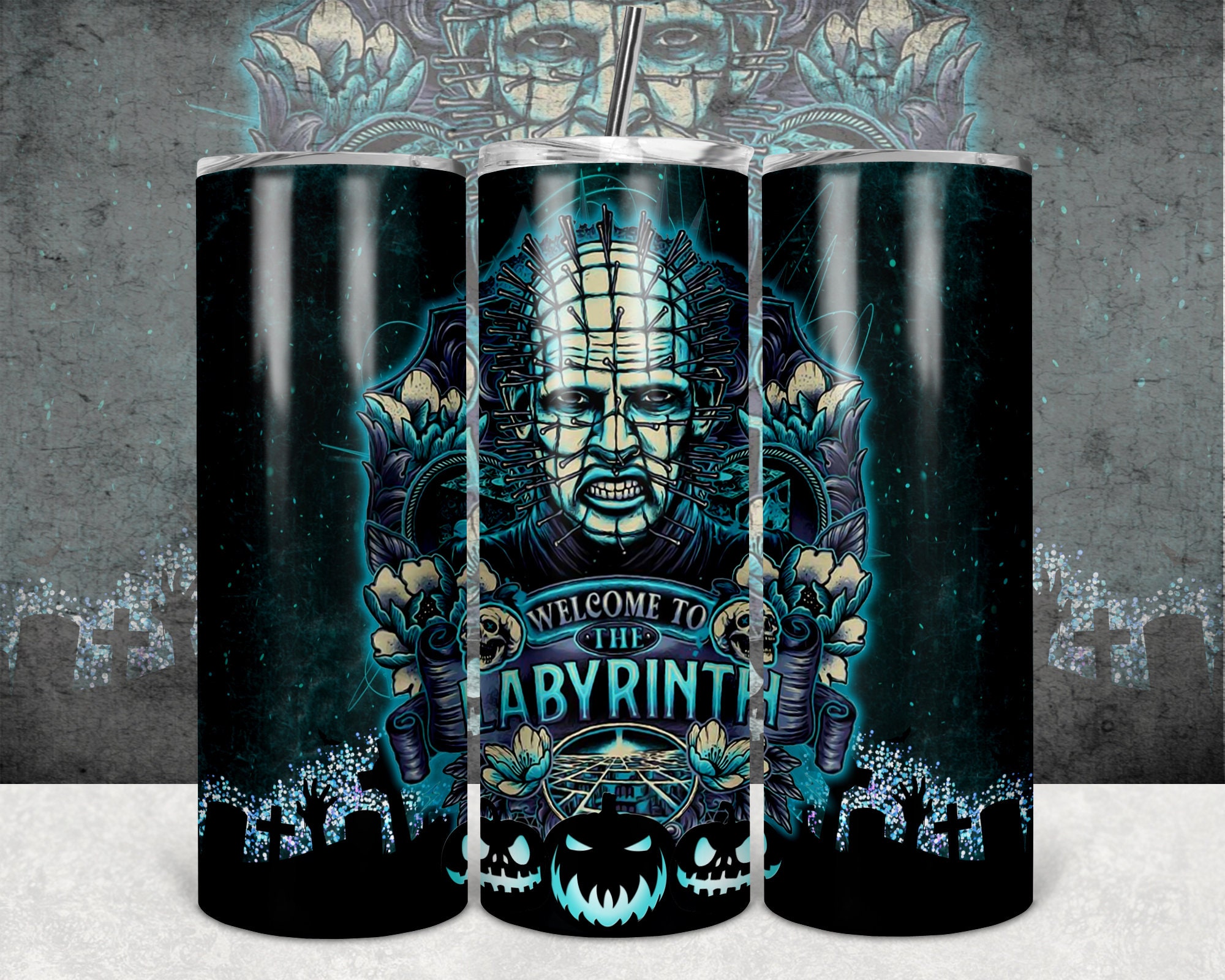 Pinhead Hellraiser Welcome to the Labyrinth 20oz Skinny Tumbler - Etsy