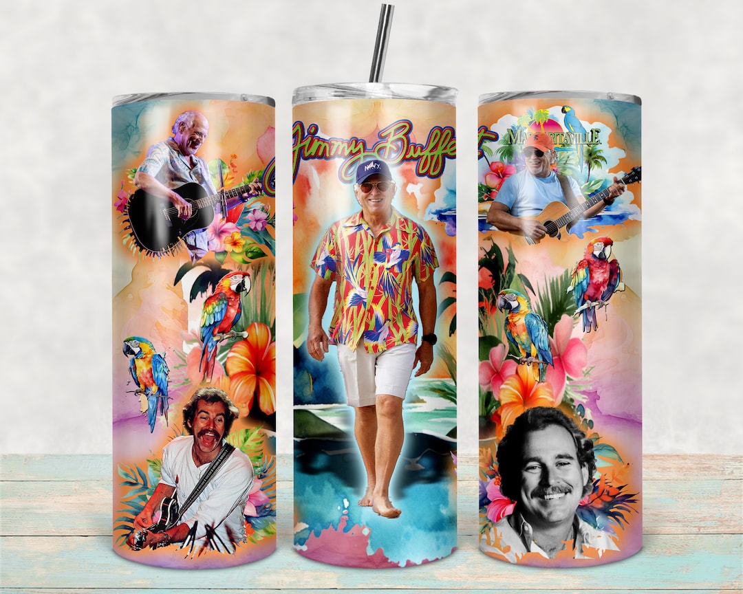 Jimmy Buffett Design for Sublimation Digital Download for 20oz Skinny ...