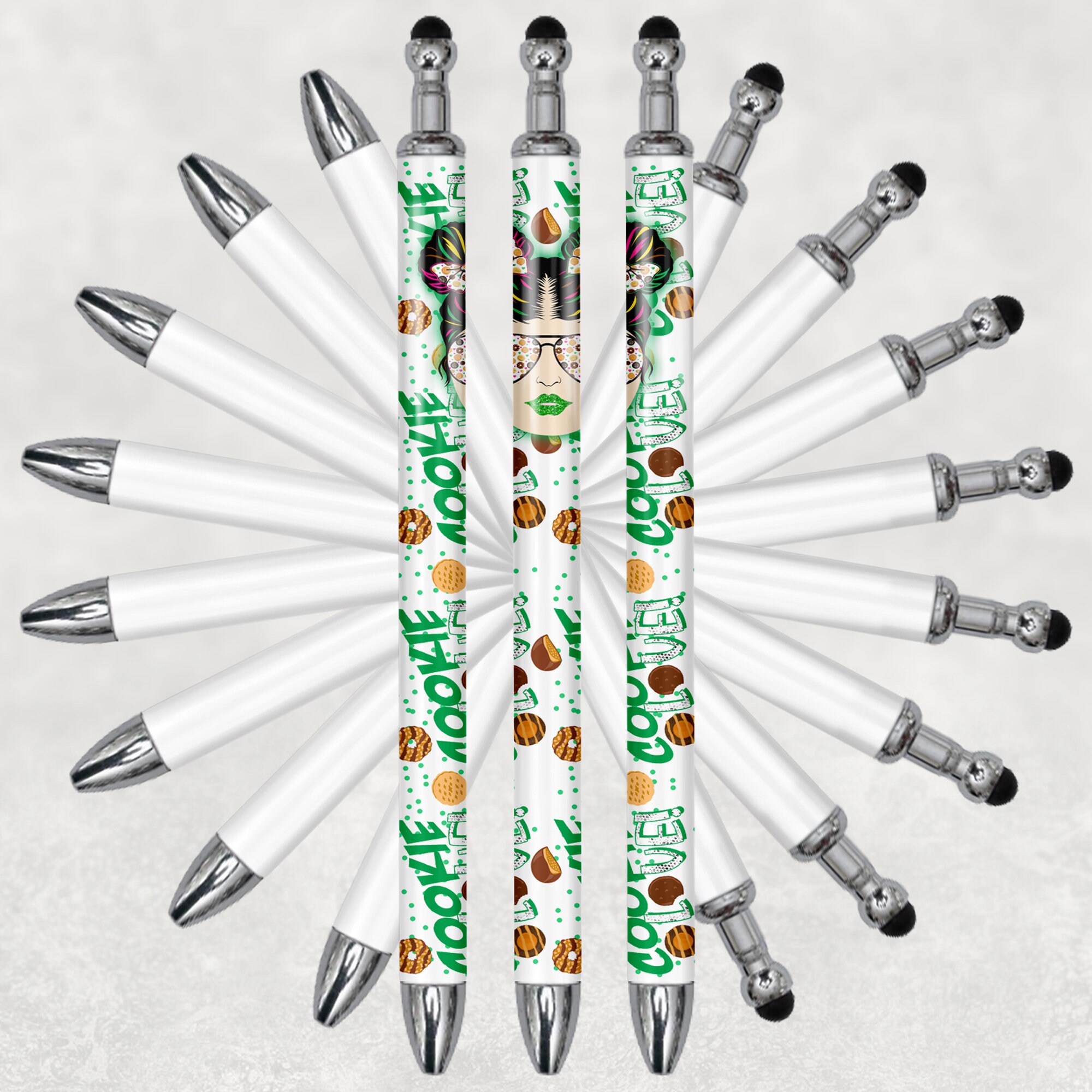 Girl Scouts cookie Love Messy Bun Girl Sublimated - Etsy