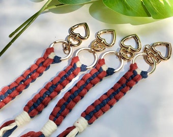Macrame Keychain- Square Knot - Etsy