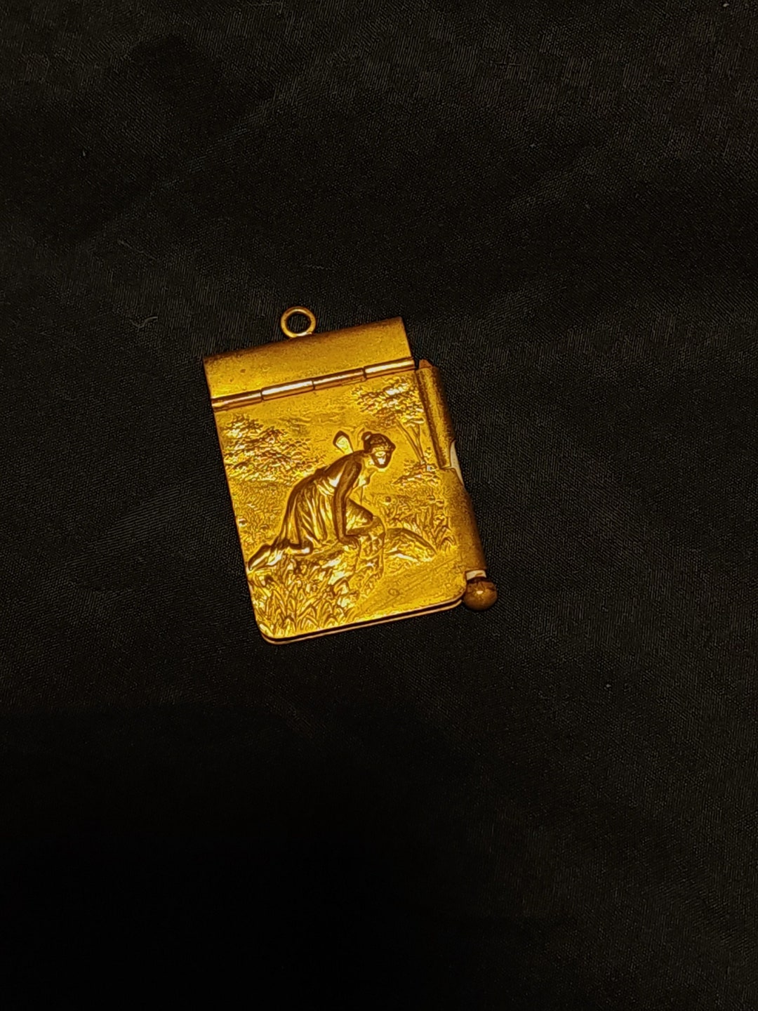 Antique Aide Memoire, Gold, Art Nouveau, Nymph - Etsy