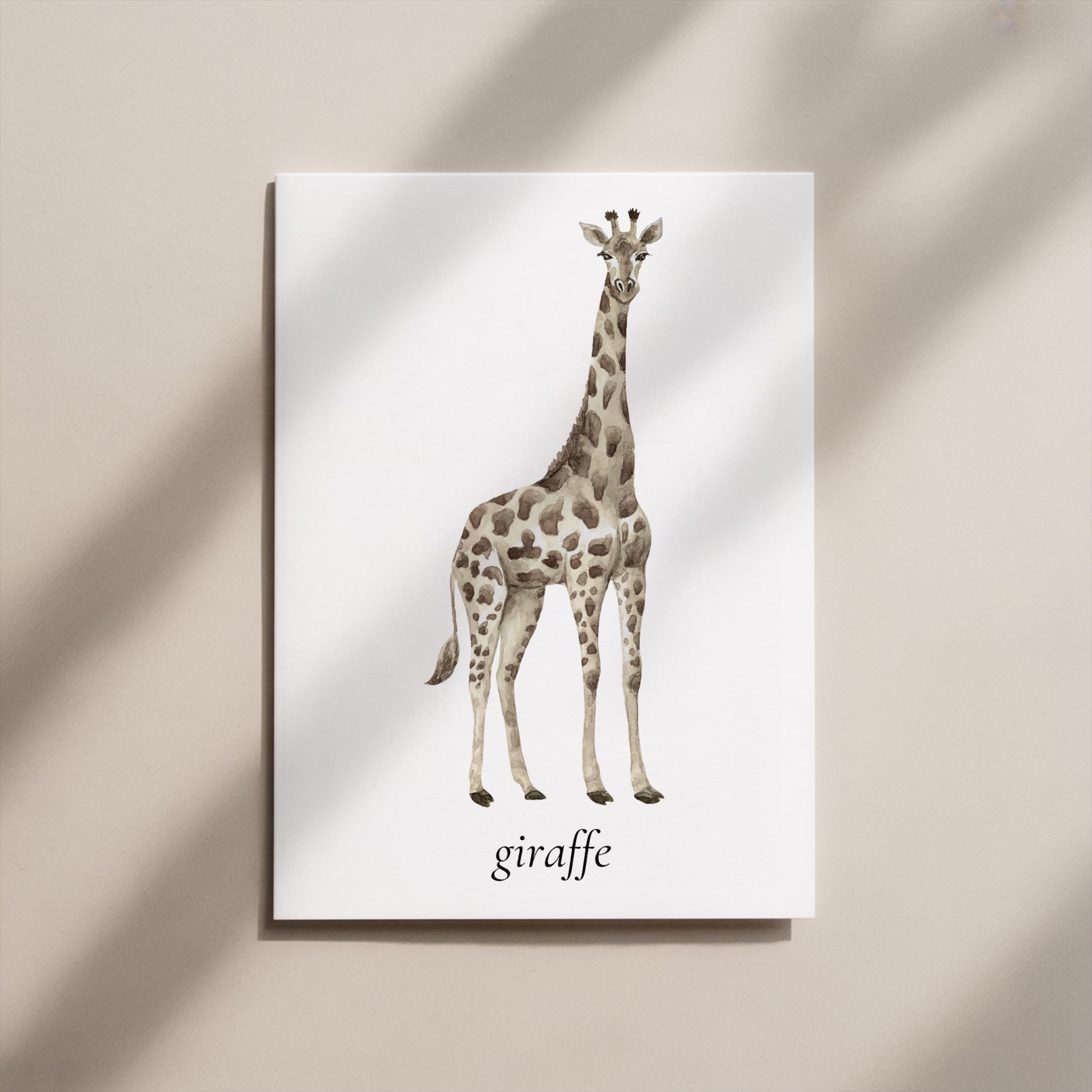 Montessori African Animal Flashcards PDF – Safari Animal Printable for ...