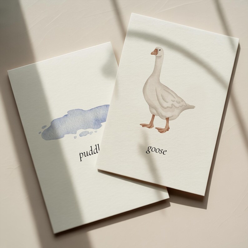 Farm Animal Flashcards for Kids – Printable Farm Learning Cards ...