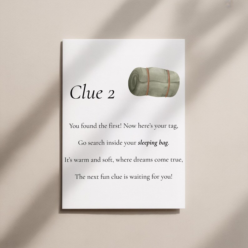 Camping Scavenger Hunt for Toddlers – Montessori Outdoor Nature Clue ...