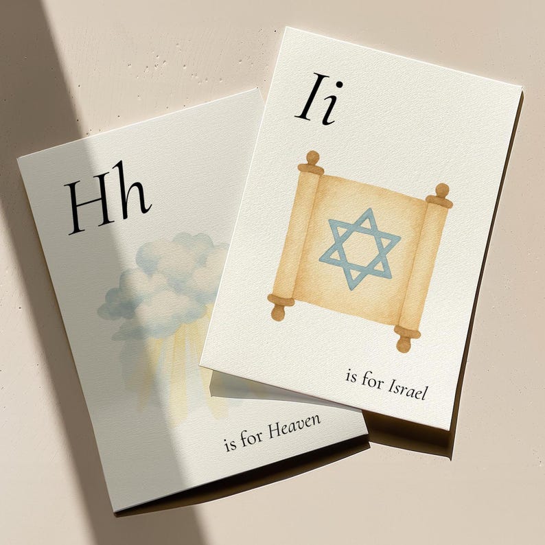 Bible ABC Flash Cards | Christian Alphabet Scripture Learning ...