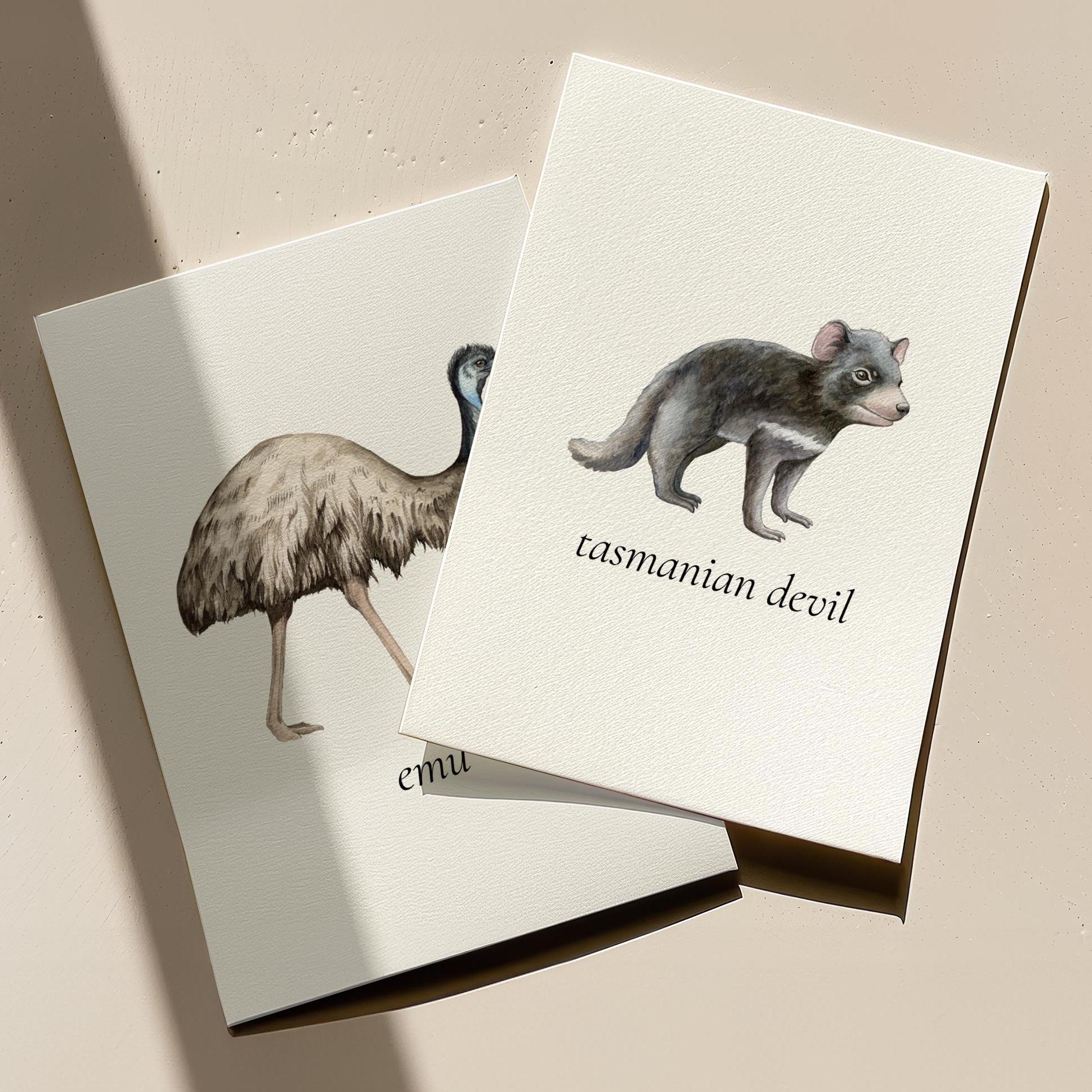 Printable Australian Animal Flashcards – Montessori Learning Cards for ...