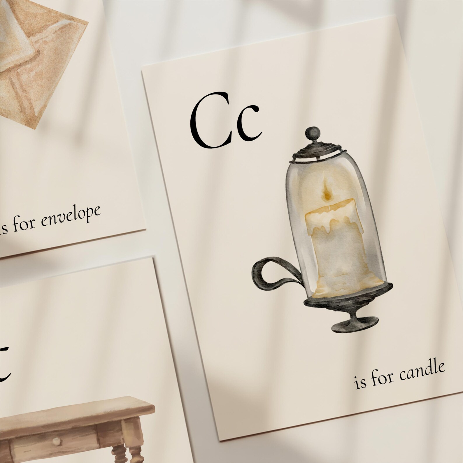 Montessori Alphabet Flashcards – Home-themed ABC Printable for Toddlers ...