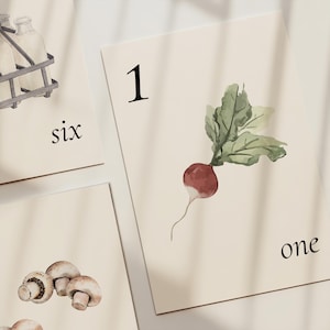 Montessori Number Flashcards 1-10 | Toddler Counting Printable ...