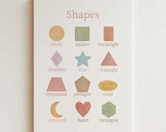 Montessori Colors Poster Printable PDF | Toddler Learning Wall Art ...