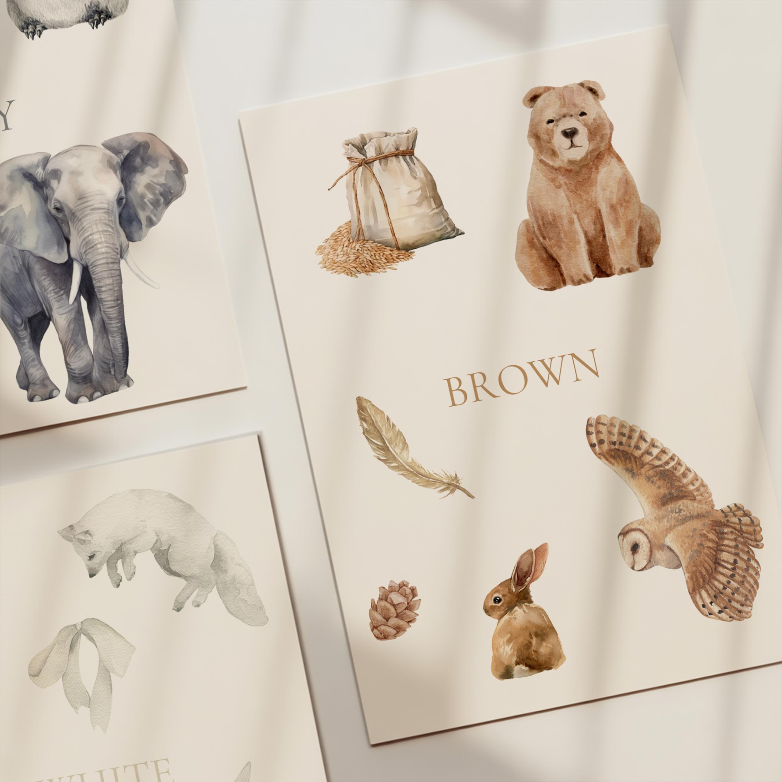 Color Flashcards Kids – Learning Colors PDF, Printable Montessori ...