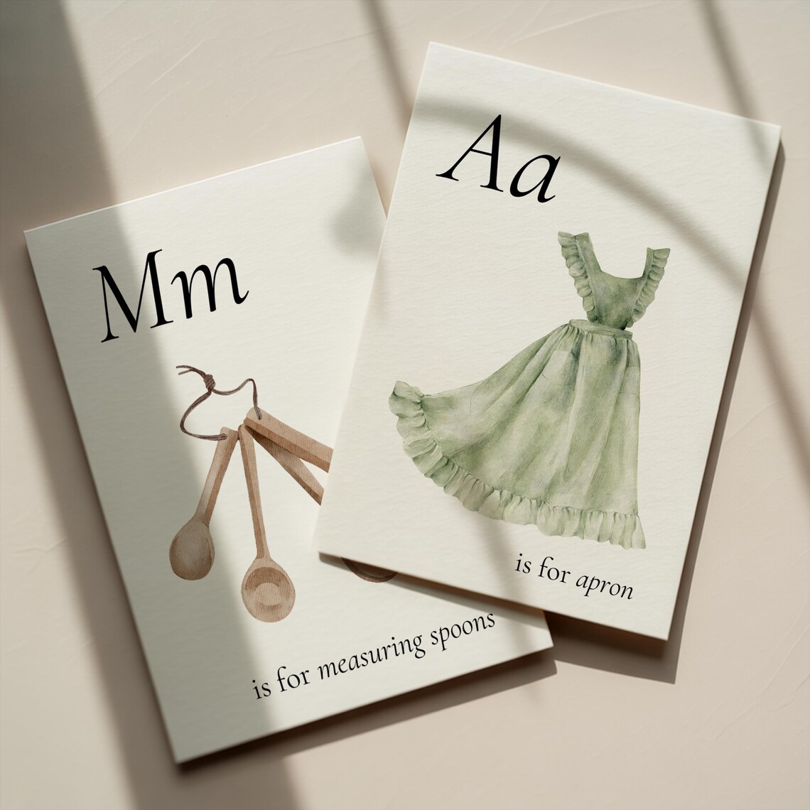 Kitchen ABC Flashcards Kids – Alphabet Flashcards PDF, Cooking Theme ...