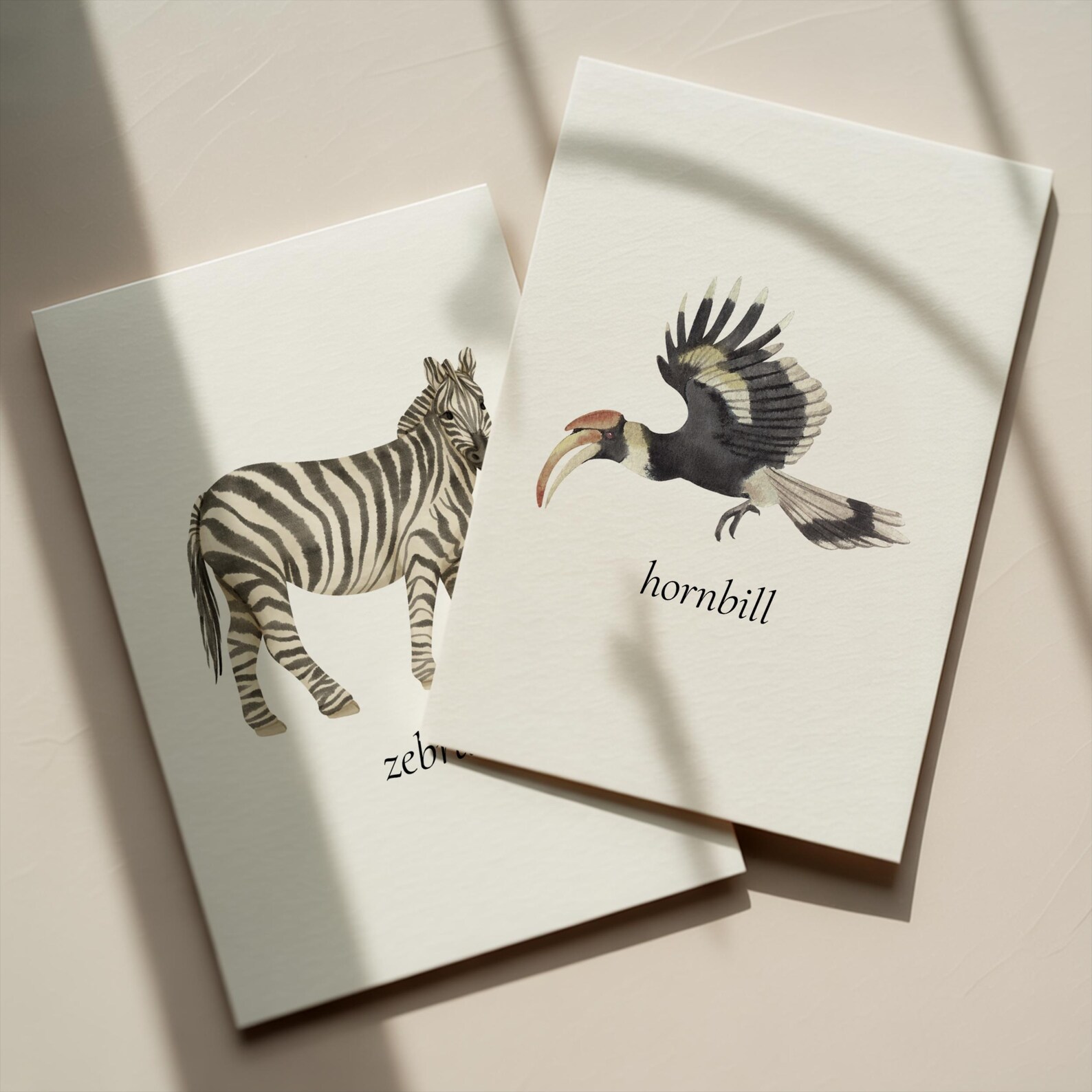 Montessori African Animal Flashcards PDF – Safari Animal Printable for ...