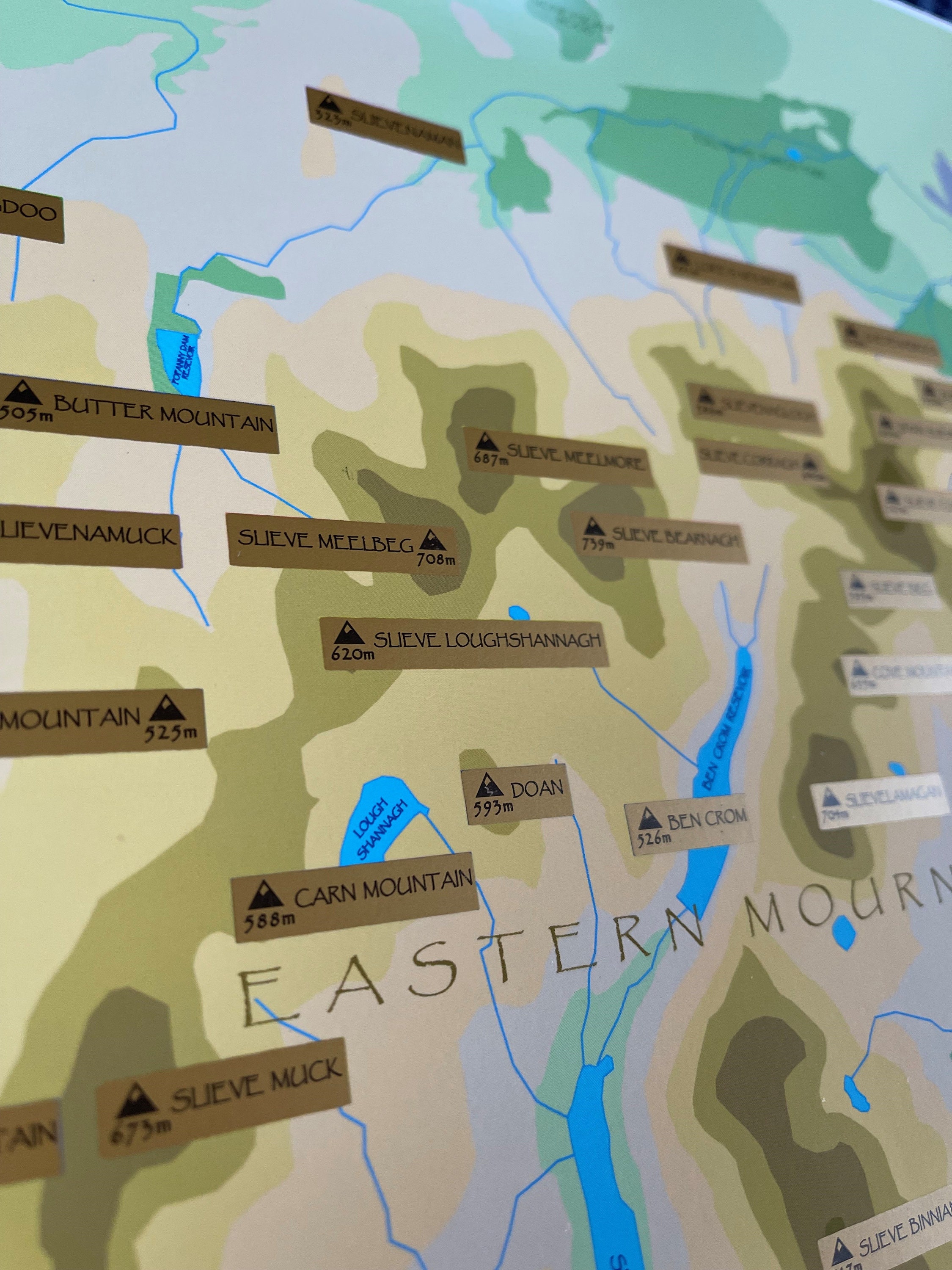 Mourne Mountains Scratch Map - Etsy UK