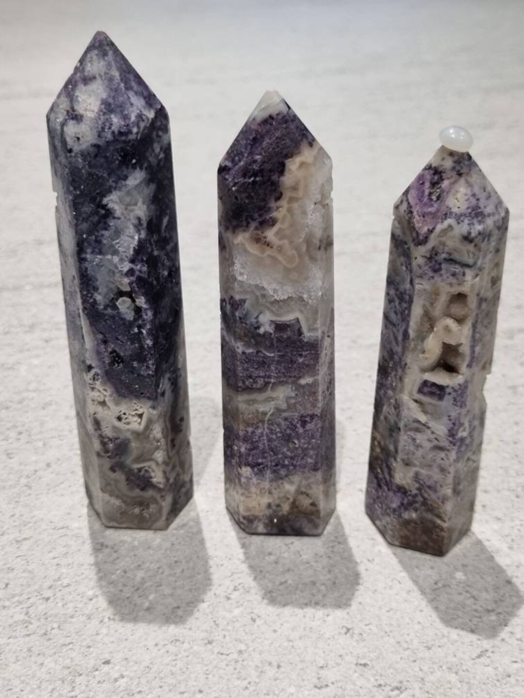 Beautiful Purple Sphalerite Druzy Towers - Etsy UK