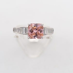 Pink Alexandrite Ring, Engagement Ring Promise Ring , Color Changing ...