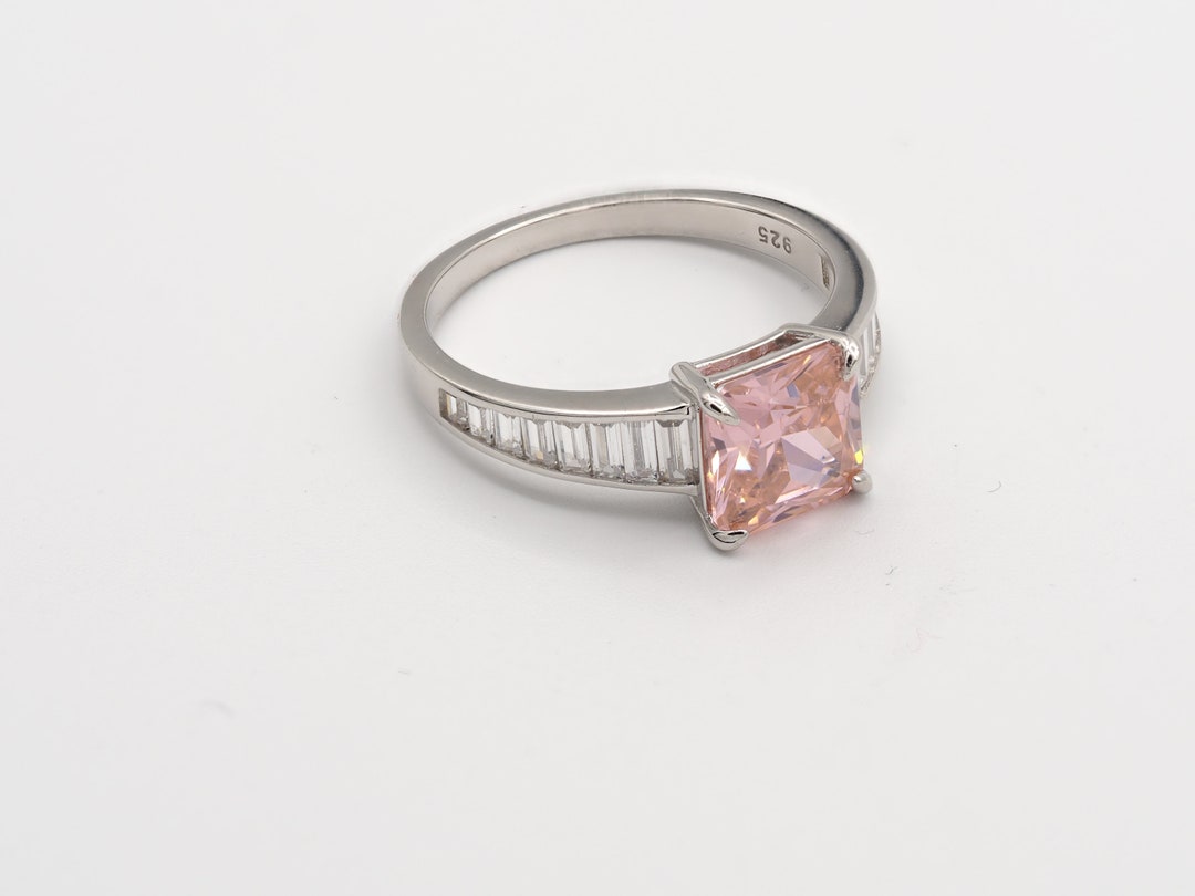 Pink Alexandrite Ring, Engagement Ring Promise Ring , Color Changing ...