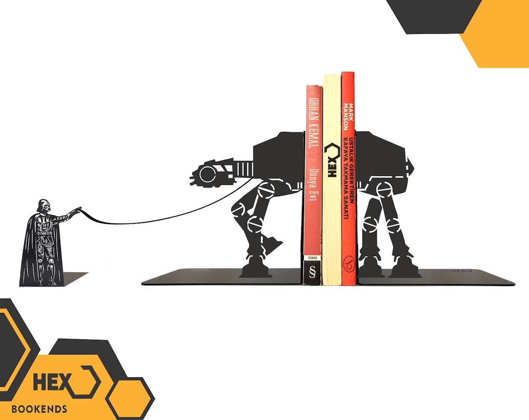 Darth Vader AT-AT Walker Bookend: Star Wars Metal Office Decor - Etsy