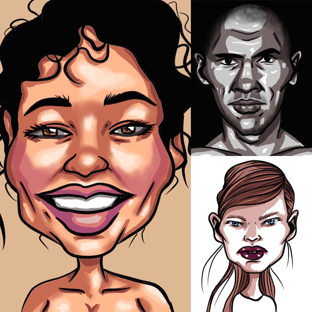 Custom Digital Caricature Art: Vibrant, Personalized Portraits for ...