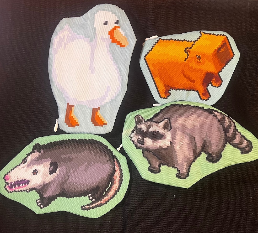 Custom Shaped Pixel Art Animal Coin Pouches: Cute & Functional Wallet ...