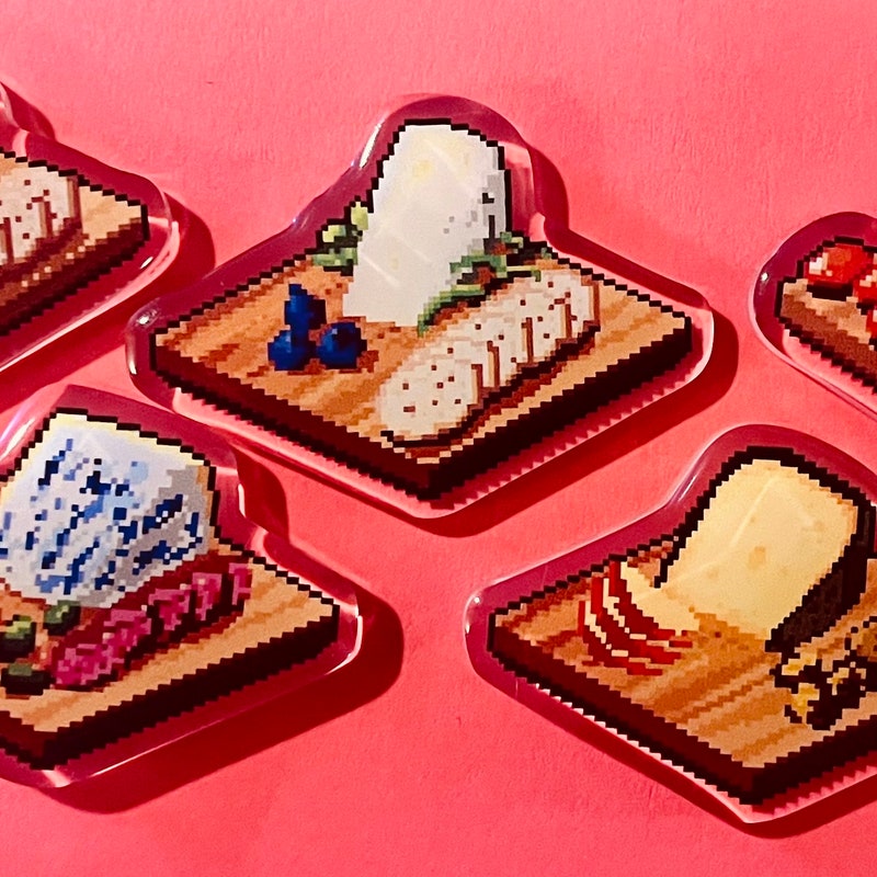 Pixel Art Pins - Etsy