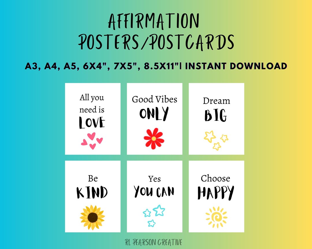 6 Positive Inspirational Affirmations and Motivational Messages ...