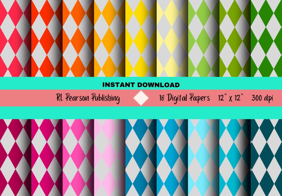 Grey Diamonds Digital Paper, Background, Scrapbook Papers, Commercial ...