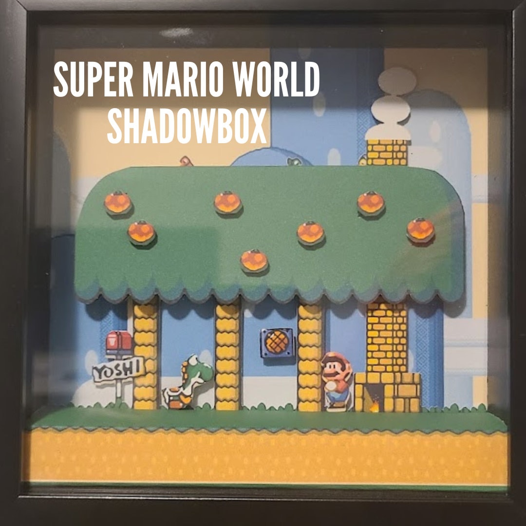Yoshi's House Super Mario World Shadowbox - Etsy