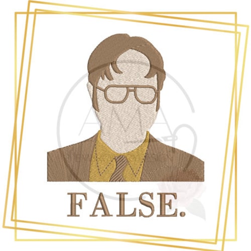 Dwight Schrute CPR Certified Training Embroidery Design 3 - Etsy