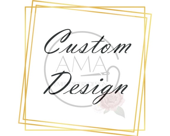 Made to Order Custom Design Embroidery Pattern - Etsy