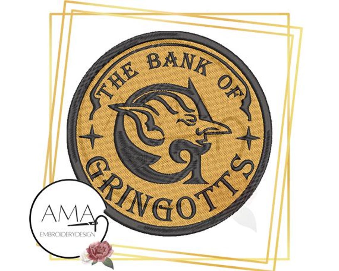 Bank Logo Gold Coin Embroidery Design - Wizarding School for Witches ...