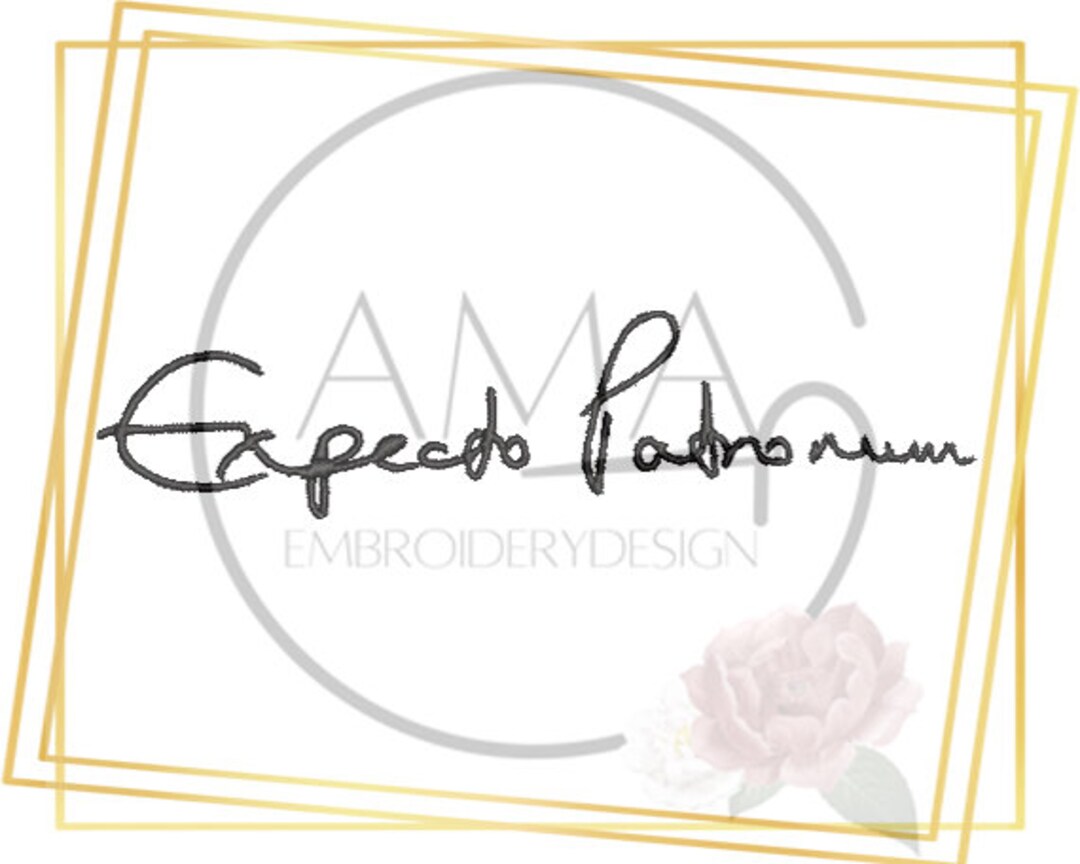 Expecto Spell Embroidery Design - Wizarding School for Witches and ...