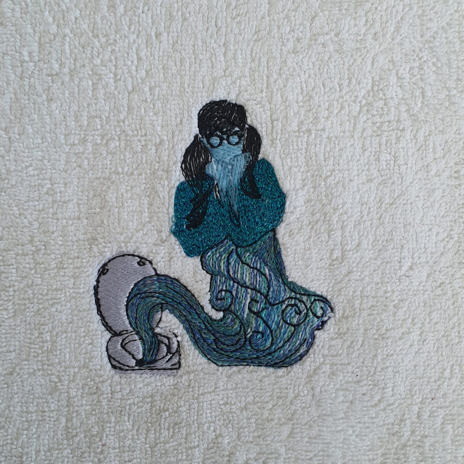 Crying Myrtle in the Toilet Ghost Embroidery Design - Etsy