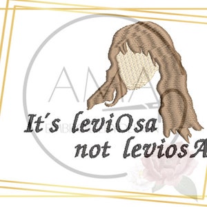 It's Leviosa Not Leviosa Quote Embroidery Design - Wizarding School for ...