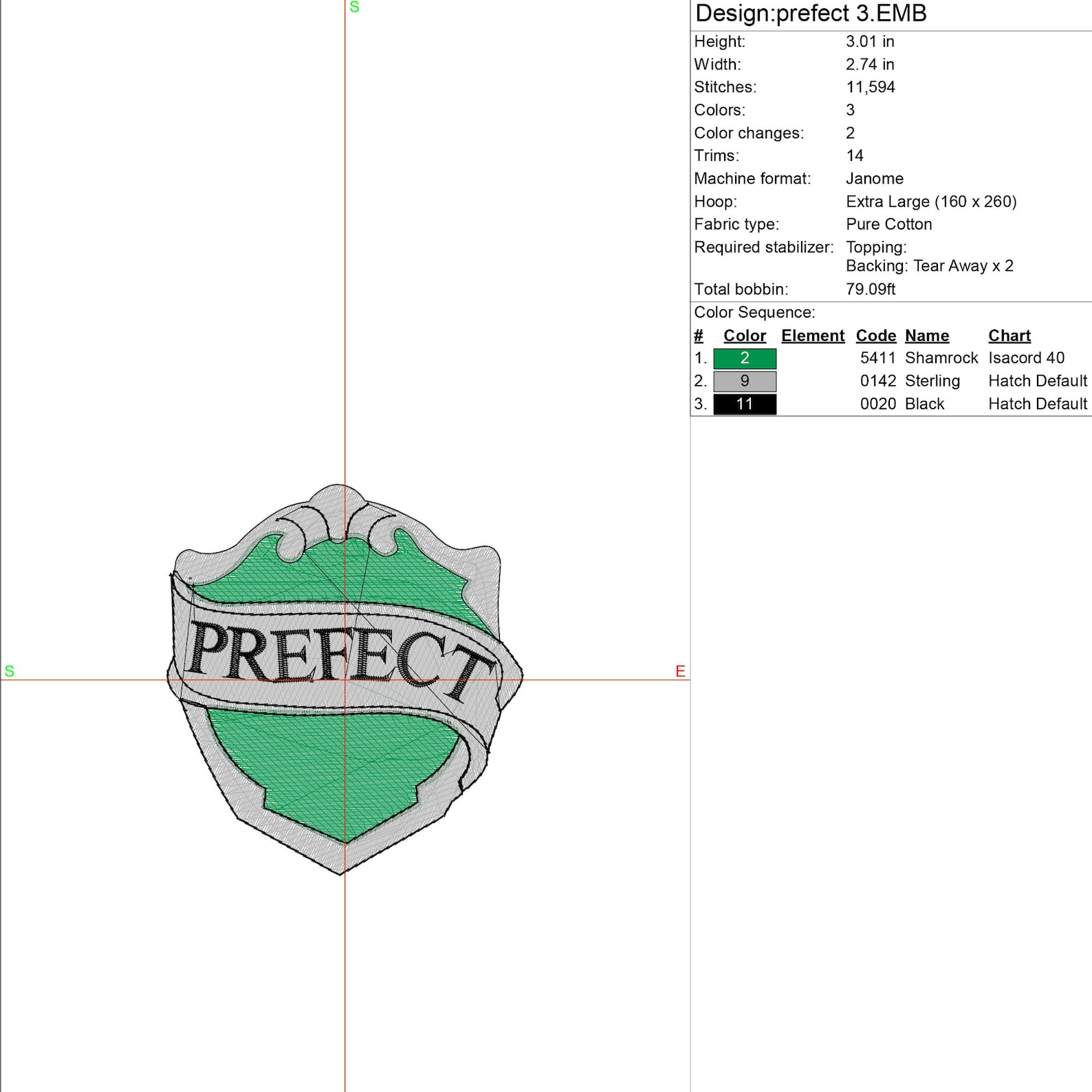 School Prefect Badges Embroidery Design Wizarding School for | Etsy