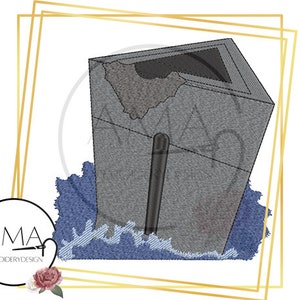 Wizard Prison in the See Embroidery Design - Wizarding School for ...