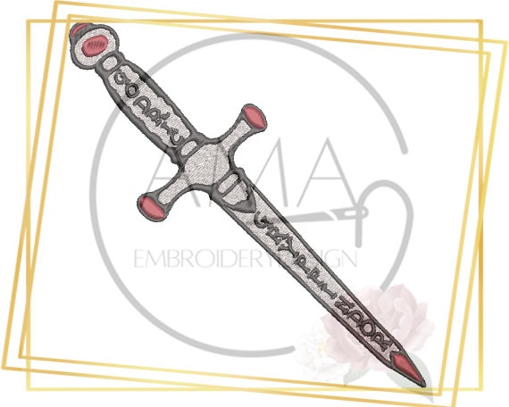 The Sword From the Founder Embroidery Design Wizarding | Etsy