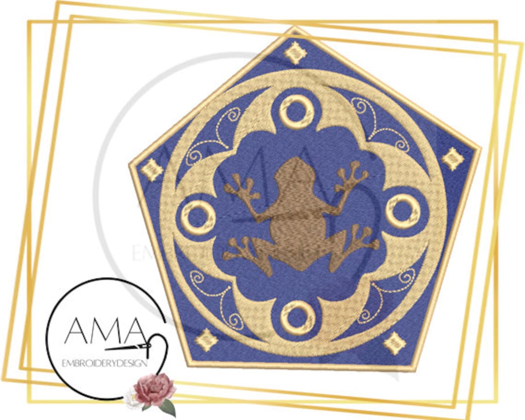 Chocolate Frog Candy Embroidery Design - Wizarding School for Witches ...