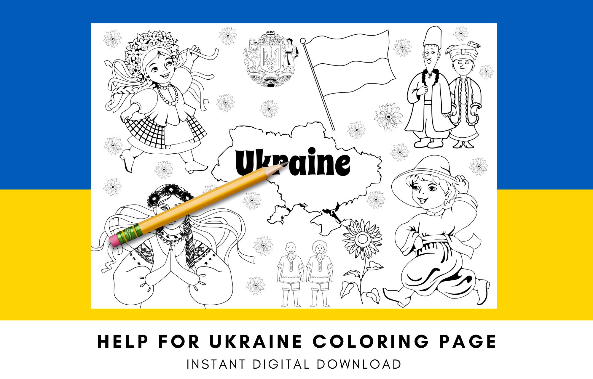 Ukraine Coloring Pages