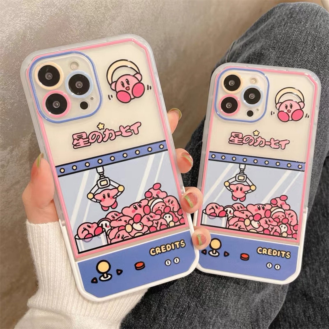 Cute Cartoon Kirby Phone Case Iphone 14 Iphone 13 - Etsy