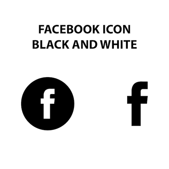 Icono De Facebook En Blanco Y Negro Png