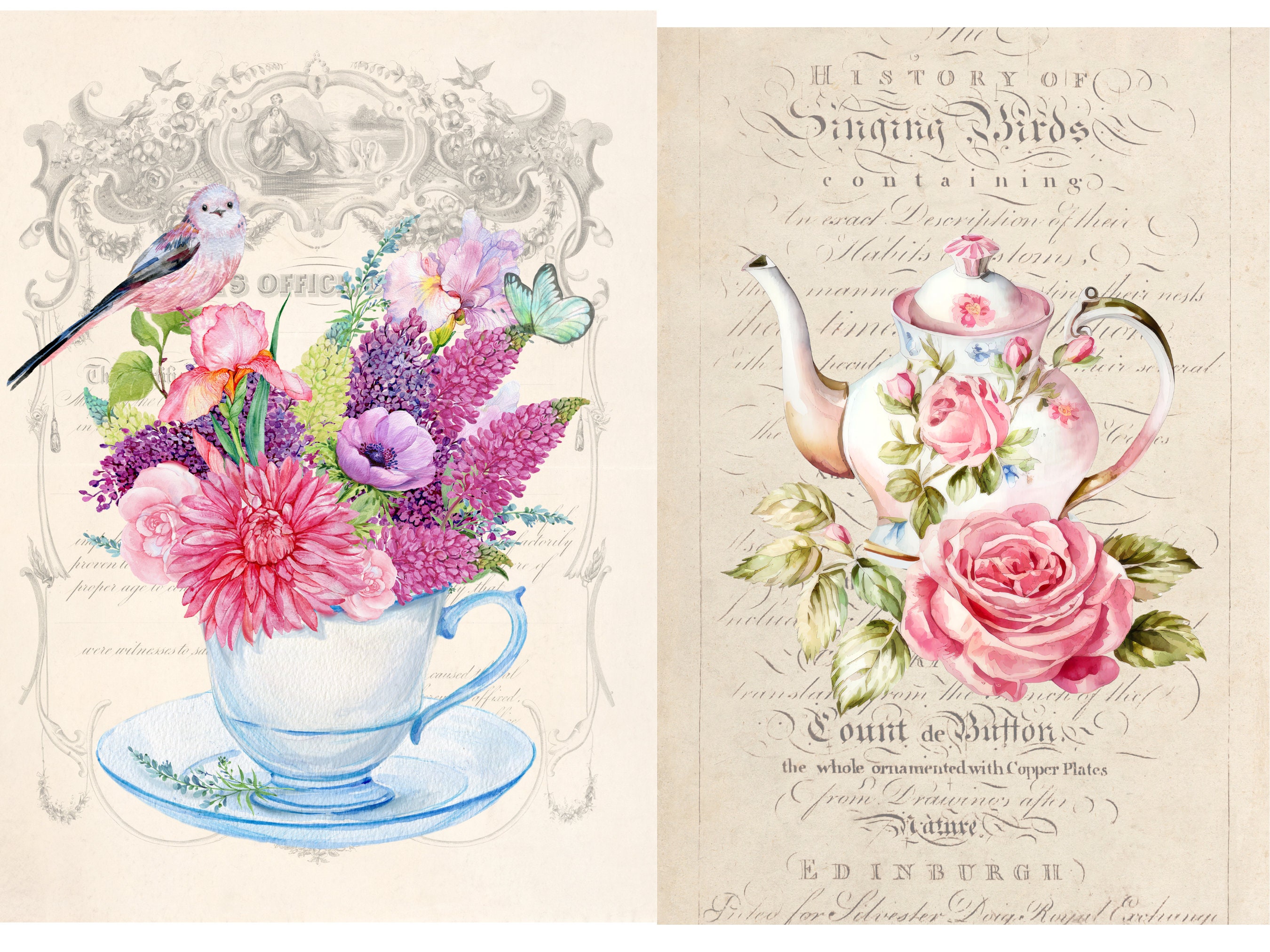 Tea Time Journal Kit Printable - Etsy