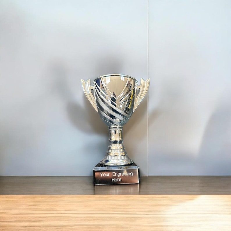 Small Gold, Silver and Bronze Trophy With Marble Base, Free Engraving ...