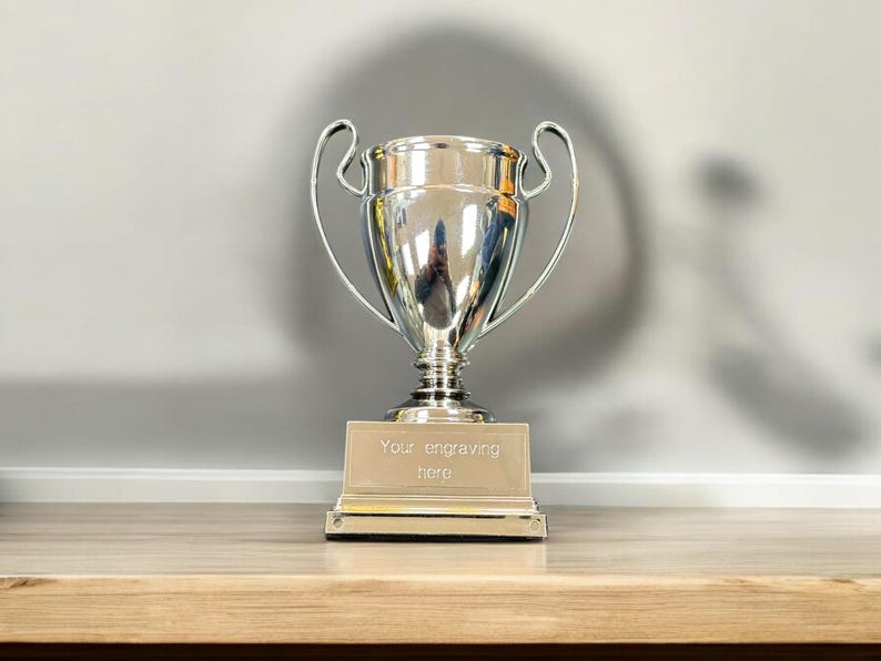 Small Gold, Silver & Bronze Trophy | Free Engraving | 13cm | Office ...