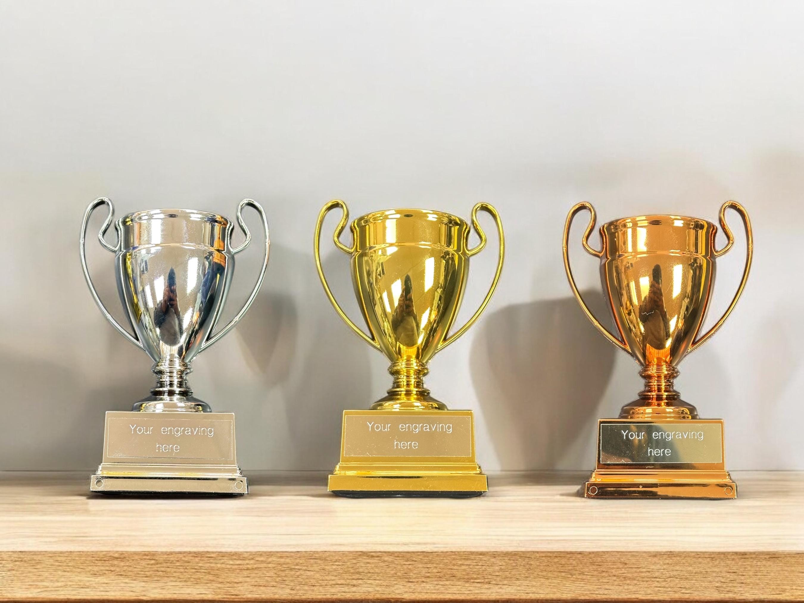 Personalised Gold Silver Bronze Trophy, Free Engraving - Etsy