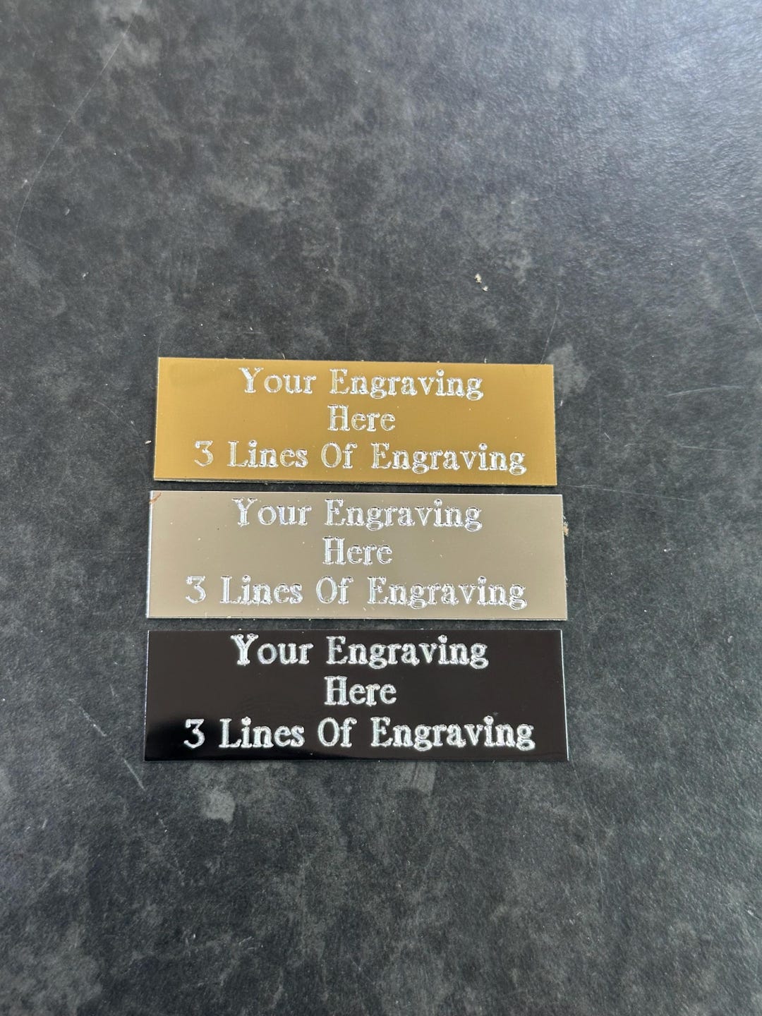 Personalised Trophy Engraving Plate 50mm X 15mm - Etsy UK