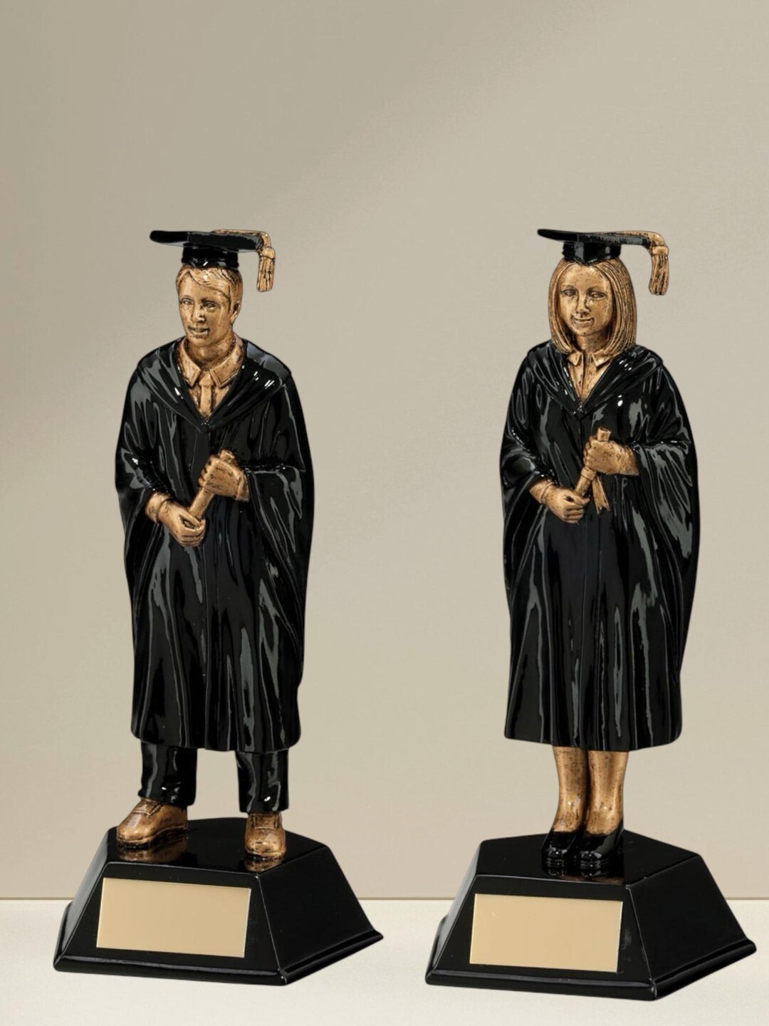 Personalised Graduation Trophy | Male & Female Graduate Figures | Class ...