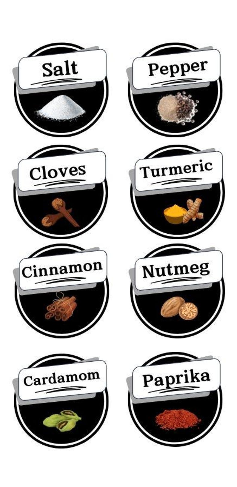 Kitchen, Label, Spice, Spice Label, Jar, Jar Label, Kitchen Organizer ...